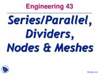 Nodes and Meshes - Engineering Circuit Analysis - Lecture Slides - Docsity