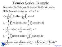 Fourier Series Example - Tools in Mechanical Engineering - Lecture Slides - Docsity