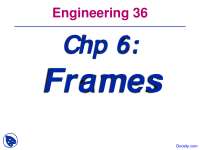 Frames - Engineering Mechanics Statics - Lecture Slides - Docsity