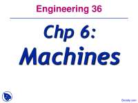 Machines - Engineering Mechanics Statics - Lecture Slides - Docsity