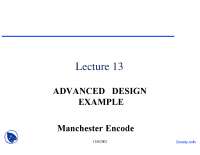 Advanced Design Examples - Design Automation of Embedded Systems ...