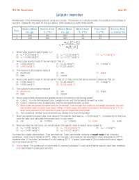 Specific Heat - Physical Science - Quiz - Docsity