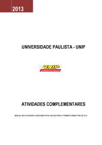 Manual - Atividade Complementar (UNIP-2013) - Manual - Atividades Complementar - Docsity