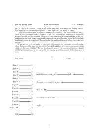 Alternative Algorithm - Data Structures - Exams - Docsity