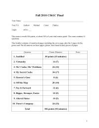 Sentence Justification - Machine Structures - Exams - Docsity