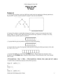 Inheritance Hierarchy - Data Structures - Exams - Docsity