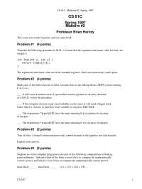Horizontal Position - Machine Structures - Exams - Docsity