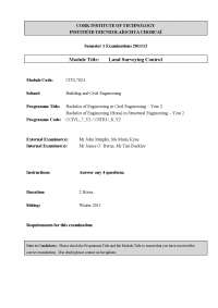 Closed Traverse Survey - Surveying - Old Exam Paper - Docsity