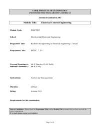 Inverse Laplace - Electrical Control Engineering - Exam - Docsity