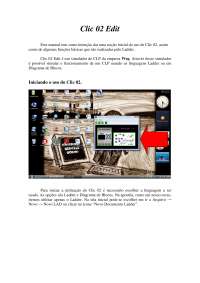 Como Usar o Clic 02 Edit - Tutorial para iniciantes em Clic 02 - Docsity