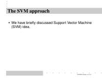 Support Vector Machine - Pattern Recognition - Lecture Slides - Docsity