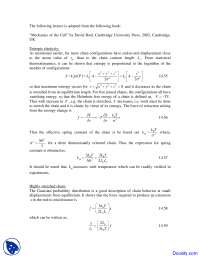 Entropic Elasticity - Mechanics of Soft Materials - Lecture Notes - Docsity