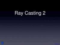 Ray Casting - Introduction to Computer Graphics - Lecture Slides - Docsity