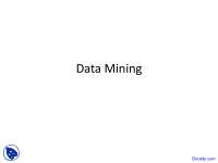 What is Data Mining - Database Design - Lecture Slides - Docsity
