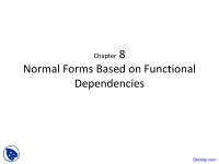 Data Redundancy - Database Design - Lecture Slides - Docsity