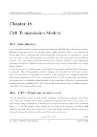 Cell Transmission Models - Traffic Engineering and Management - Lecture ...