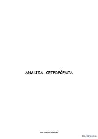 Analiza opterećenja-Skripta-Drvene konstrukcije-Građevinski | Rezime' predlog Drvene ...