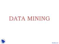 History of Data Mining - Database Design - Lecture Slides - Docsity