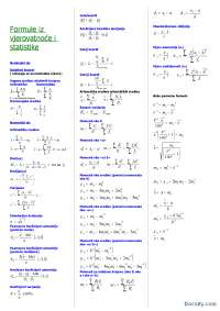 Formule iz statistike(1)-Skripta-Verovatnoća i statistika-Građevinski ...
