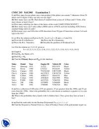 Primary Keys - Discrete Structures - Exam - Docsity