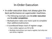 In-Order Execution Two.Text.Marked.Text.Marked - Docsity