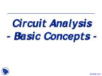 Circuit Analysis - Engineering Electrical Circuits - Lecture Slides - Docsity