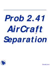 AirCraft - Computational Methods - Lecture Slides - Docsity