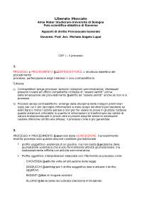 Appunti Diritto Processuale GENERALE- Ricci- Prof. Michele Angelo LUPOI - Docsity