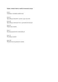 Schemat budowy modelu ekonometrycznego - Notatki - Ekonometria - Docsity