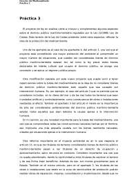 Práctica 3 El proyecto de ley en análisis viene a innovar y complementar algun - Ejercicios de ...