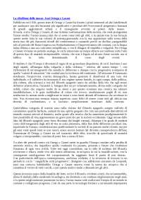 La ribellione delle masse - Docsity