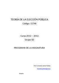 Guía teoría elección pública - Guías, Proyectos, Investigaciones de ...