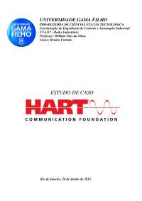 Estudo HART -redes industriais - Um breve estudo de caso da rede HART - Docsity