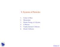 Particle Equations - General Physcis - Lecture Slides - Docsity