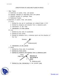 Geologic Maps - Field Geology - lecture notes - Docsity