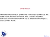 Strain Ellipse - Structural Geology - Lecture Slides - Docsity