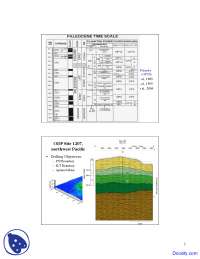 Correlation of Strata - Stratigraphy - Lecture Slides - Docsity