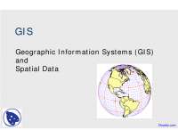 Spatial Data - GIS and Mapping - Lecture Slides - Docsity
