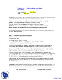 Neighborhood Operations - GIS and Mapping - Exam - Docsity