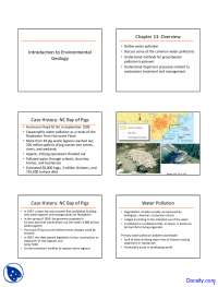 Water Pollution - Environmental Geology - Lecture Slides - Docsity