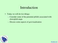 Choropleth Mapping - GIS and Mapping - Lecture Slides - Docsity