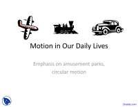 Motion - Concepts in Physics - Lecture Slides - Docsity