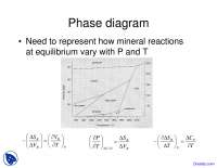 Phase Diagram - Geochemistry - Lecture Slides - Docsity