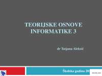 PRIMENE BINARNIH STABLA-Slajdovi-Teorijske osnove informatike 3-Informatika | Slajdovi' predlog ...