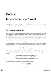 Decision Making using Probability - Buisness Management - Lecture Notes ...