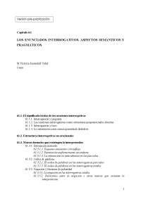 Interrogativos escandell - Apuntes de Filología hispánica - Docsity