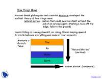 History of Motion - General Physics I - Lecture Slides - Docsity