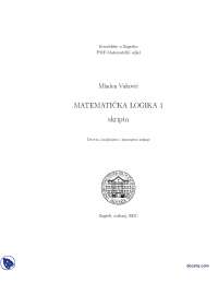 Matematiska logika-Skripta-Matematika-Prirodnomatematicki fakultet | Rezime' predlog Matematika ...