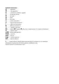 Simboli insiemistici - Docsity