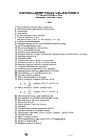 Teorija i politika cena-Skripta-Teorija i politika cena-Ekonomija ...